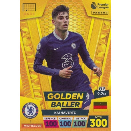Offer Soccer Cards Kai Havertz Golden Baller Cromos Adrenalyn Xl ...