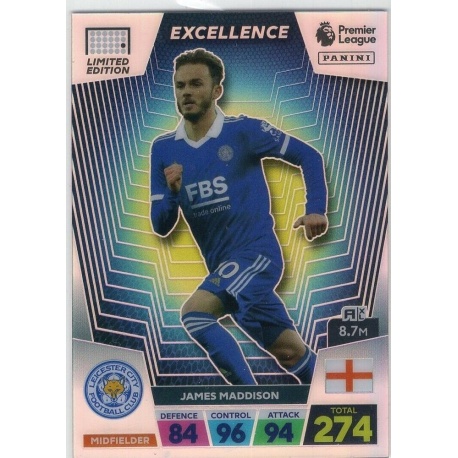 Buy Cards James Maddison Excellence Adrenalyn Premier League 2023