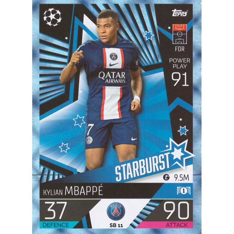 Offer Soccer Cards Kylian Mbappé PSG Topps Match Attax Extra 2023