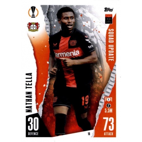 Buy Cards Nathan Tella Squad Update Match Attax Extra 2024