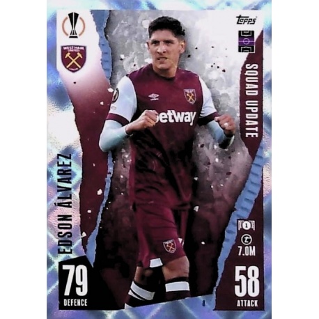 Comprar Trading Card Edson Álvarez Crystal Parallel Squad Update Match ...