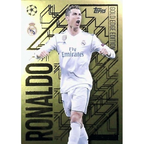 Sale Cards Cristiano Ronaldo Gold Edge Edition Real Madrid Topps Match Sale Cards Cristiano Ronaldo Gold Edge Edition Real Madrid Topps Match