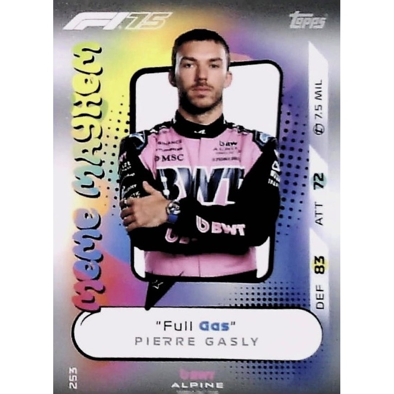 Comprar Trading Card Pierre Gasly Meme Mayhem Topps Turbo Attax 2025