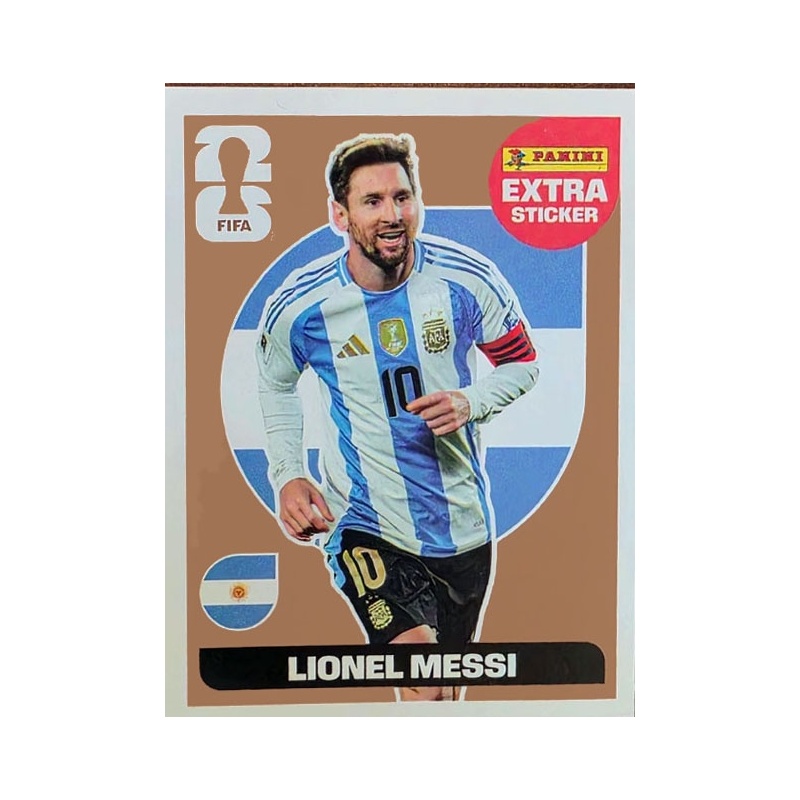 Comprar Online Lionel Messi Argentina Bronze Extra Stickers Panini Fifa ...