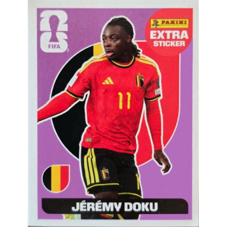 Venta Cromos Mundial Jérémy Doku Belgium Extra Stickers Cromos Mundial 2026