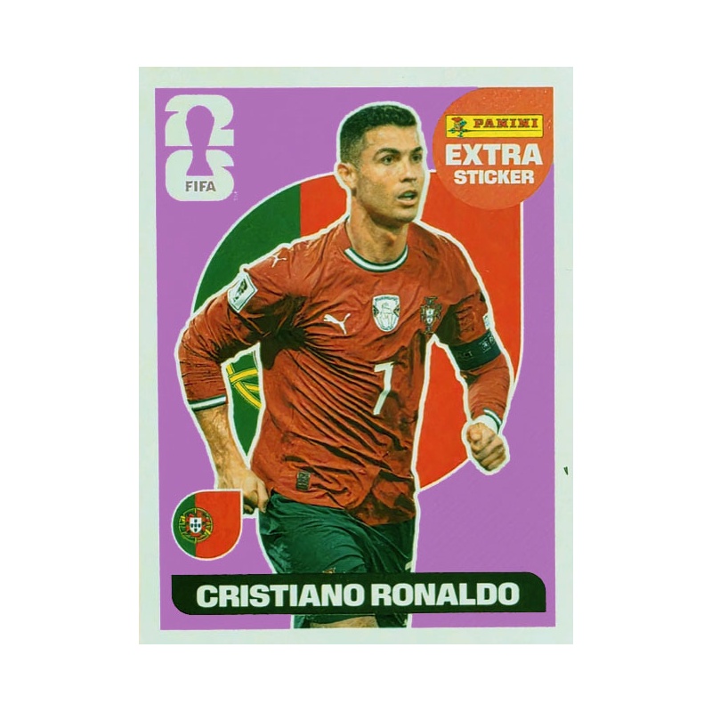 Official Sticker Cristiano Ronaldo Portugal Extra Stickers Album World ...
