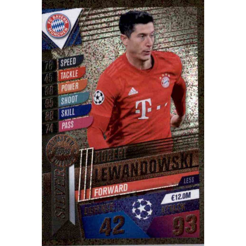 Buy Online Robert Lewandowski Limited Edition Silver Topps Match Attax ...