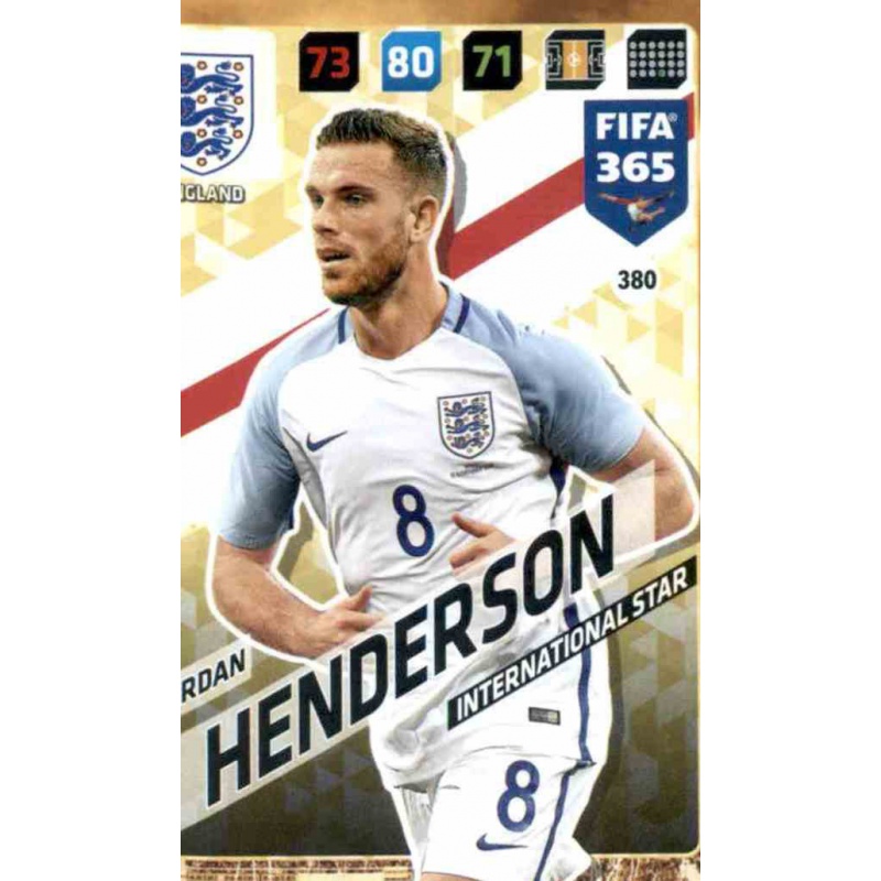 Buy Card Jordan Henderson England Adrenalyn Fifa 365 2018