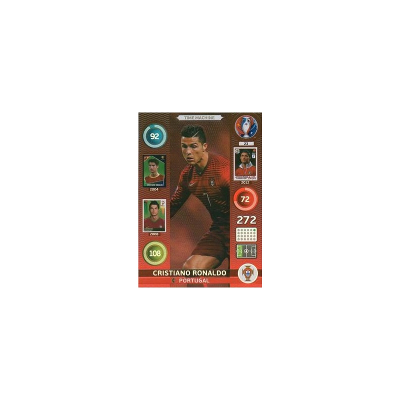 Soccer Trading Cards Cristiano Ronaldo Time Machine Uefa Euro 2016 ...