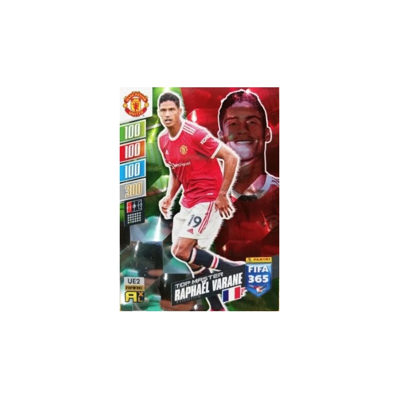 Trading Cards Raphaël Varane Manchester United Top Master Panini Fifa ...
