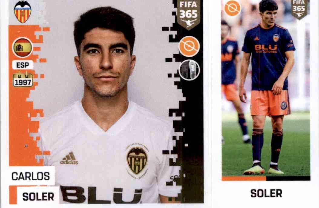 Oferta Especial Carlos Soler del Valencia Fifa 365 Stickers 2019