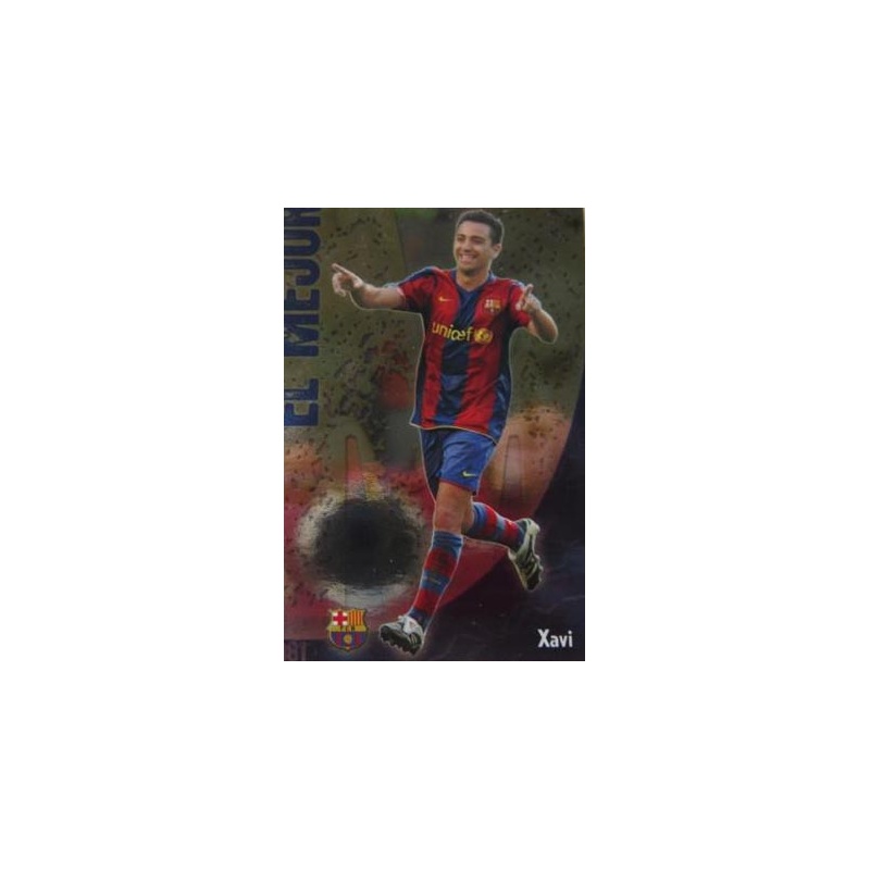 Cromos de Fútbol Xavi El Mejor Punta Cuadrada Lisa Barcelona Fichas De ...