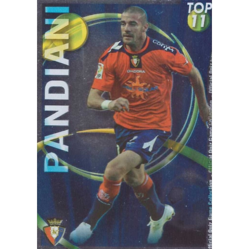 Venta Cromo Pandiani Top Azul Osasuna Mundicromo Fichas Liga 2010-11