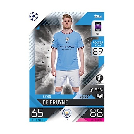 Offer Soccer Cards Kevin De Bruyne 1st Edition Manchester City Match ...