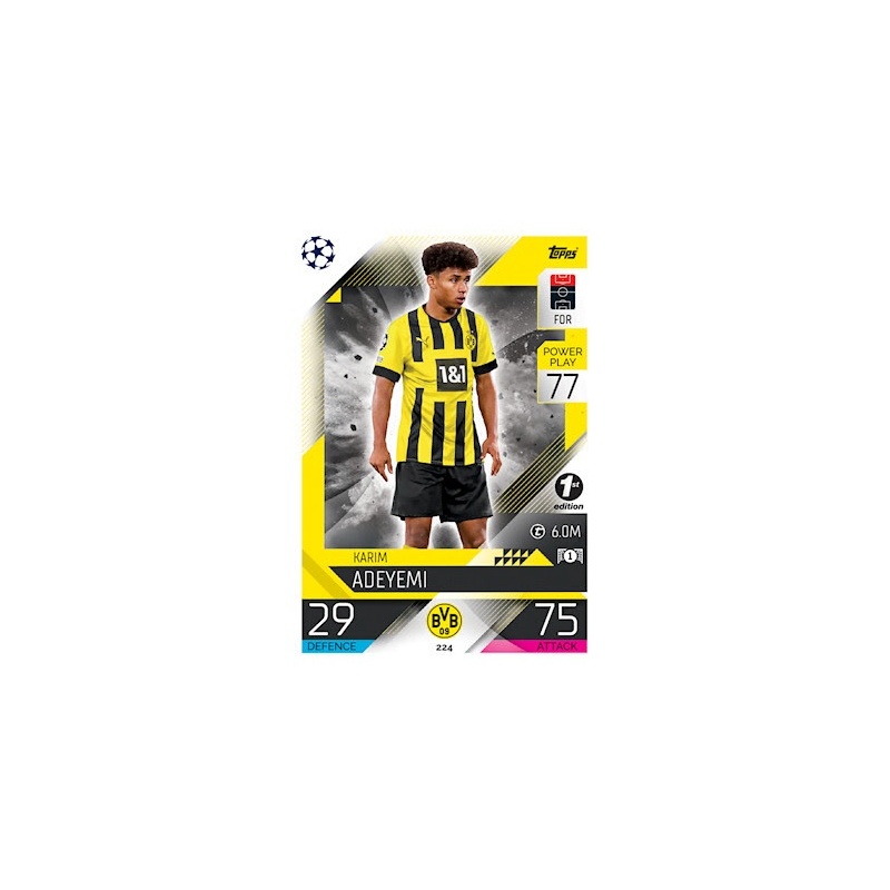 Comprar Trading Card Karim Adeyemi 1st Edition Borussia Dortmund Match ...